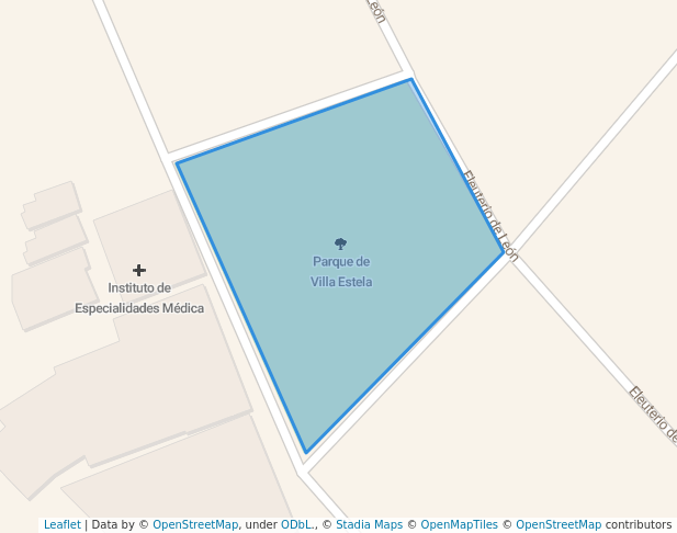 Parque de Villa Estela in Moca | Map and Routes