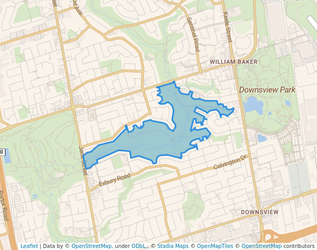 Downsview Dells Park in Toronto | Map and Routes