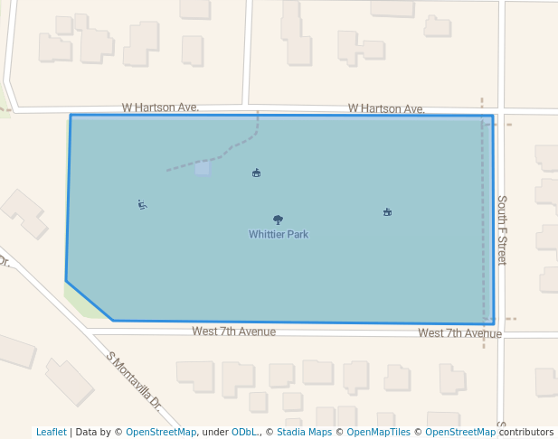 Whittier Park in Spokane | Map and Routes