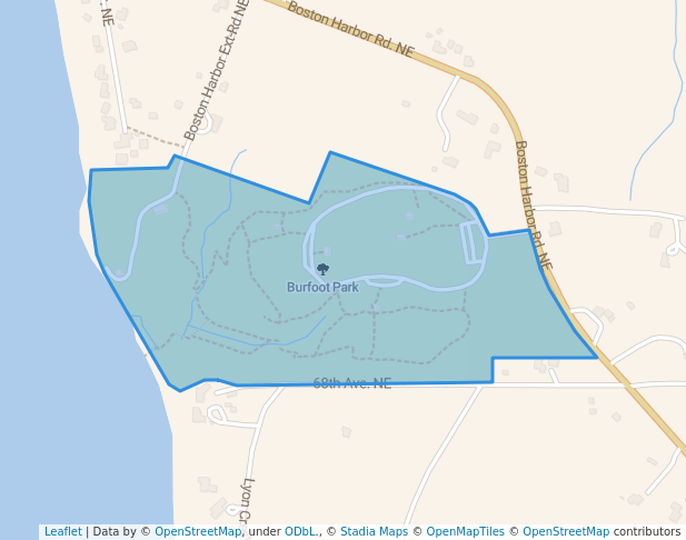 Burfoot Park in Olympia | Map and Routes