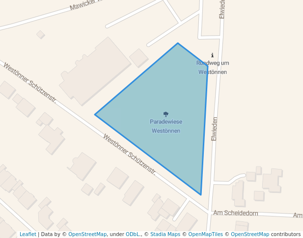 Paradewiese Westönnen in Werl | Map and Routes