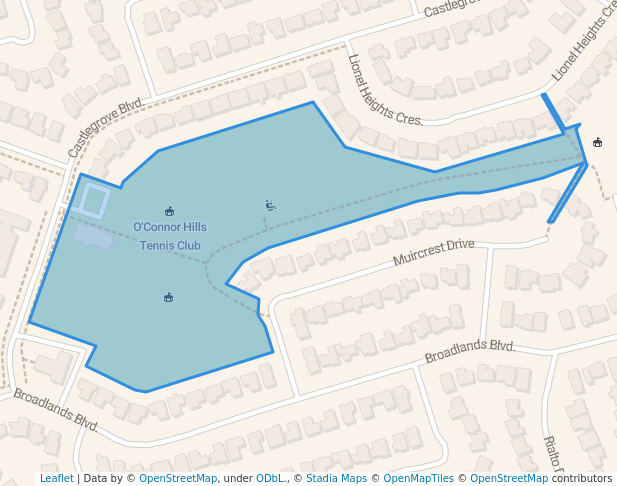 Broadlands Park in Toronto | Map and Routes