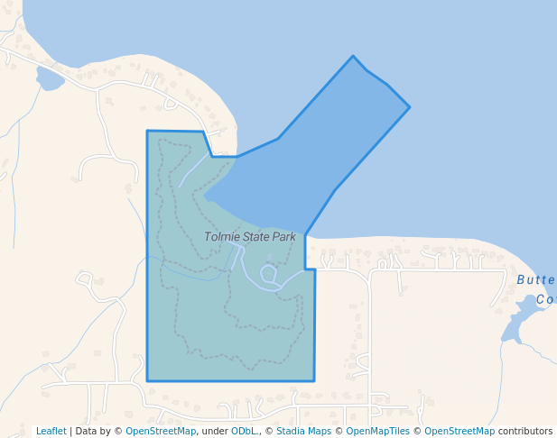Tolmie State Park in Olympia | Map and Routes