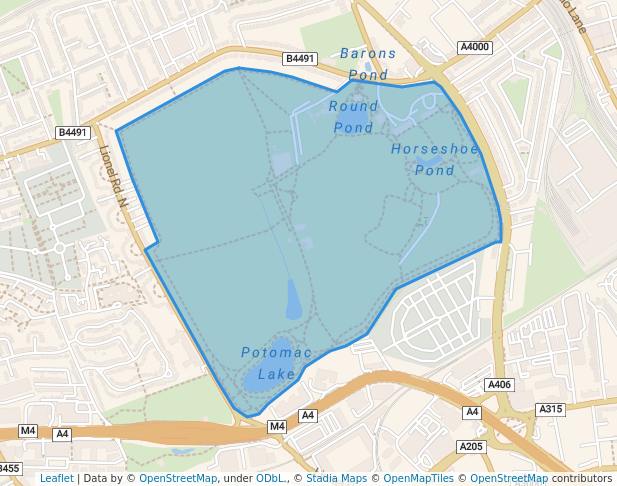 Gunnersbury Park in London | Map and Routes