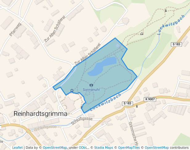 Schlosspark in Glashütte | Map and Routes