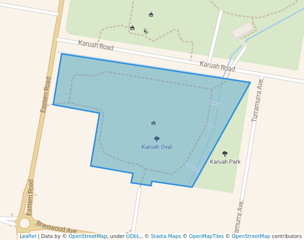 Karuah Oval in Turramurra | Map and Routes
