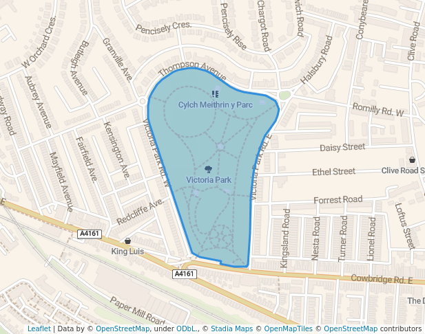 Victoria Park in Cardiff | Map and Routes