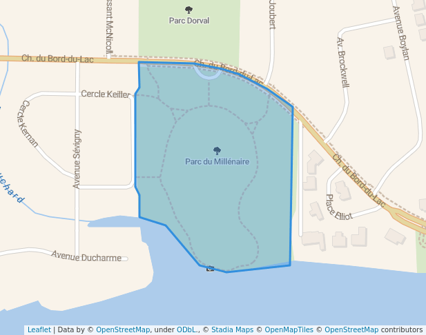Millennium Park in Dorval | Map and Routes