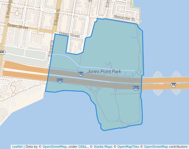 Jones Point Park in Alexandria | Map and Routes