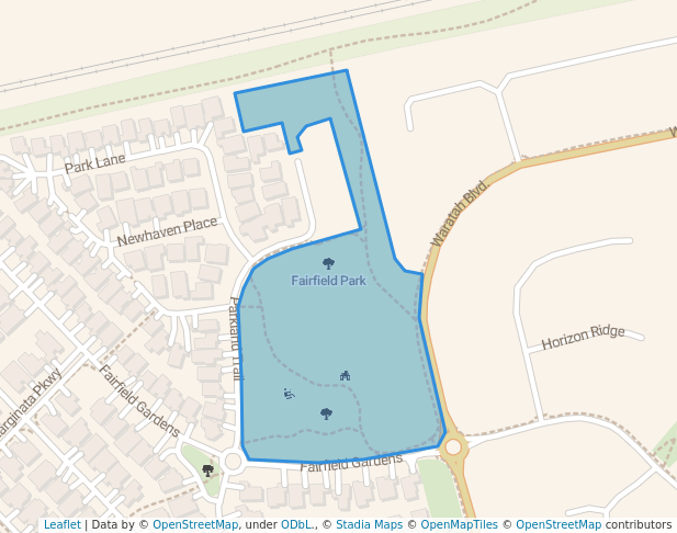 Fairfield Park in Canning Vale | Map and Routes