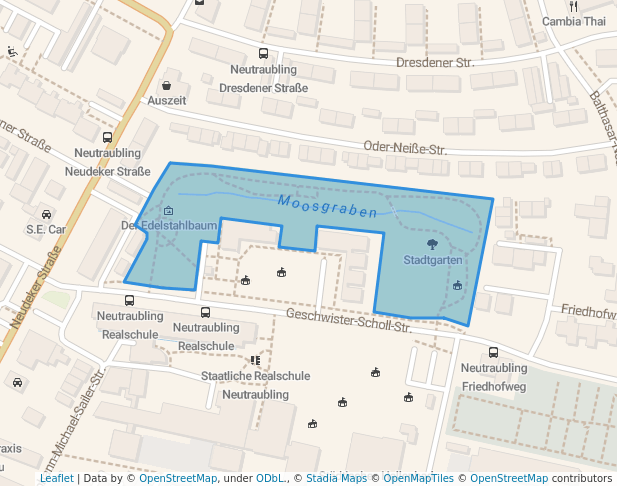 Stadtgarten in Neutraubling | Map and Routes