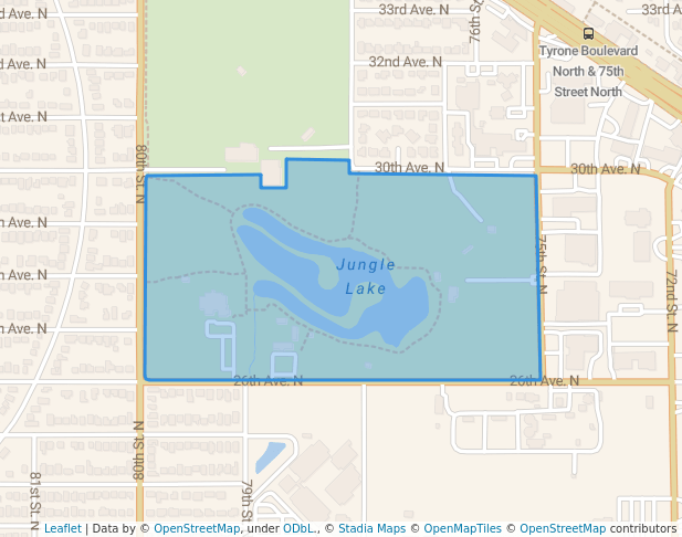 Walter Fuller Park in St. Petersburg | Map and Routes