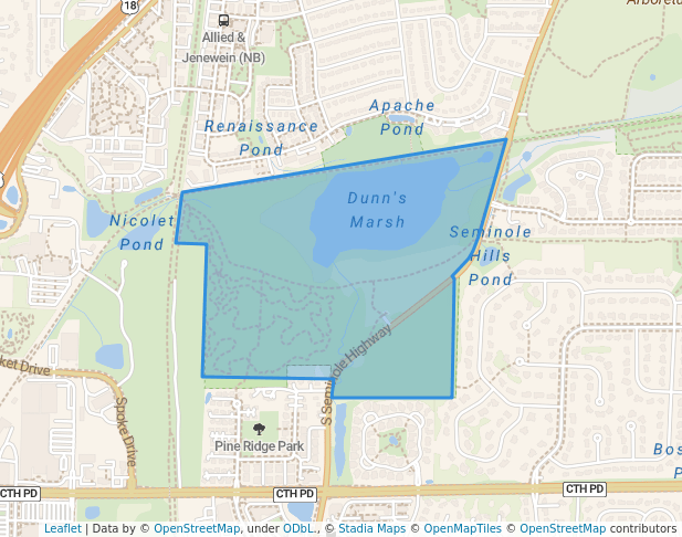 Dawley Conservancy Park in Fitchburg | Map and Routes