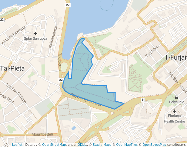 Pinetum in Hamrun | Map and Routes
