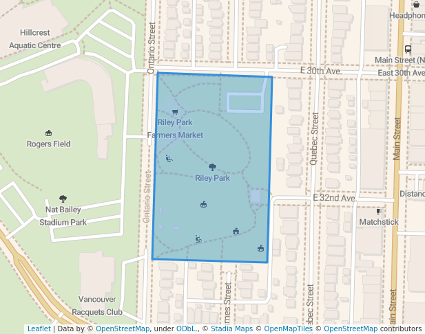 Riley Park in Vancouver | Map and Routes