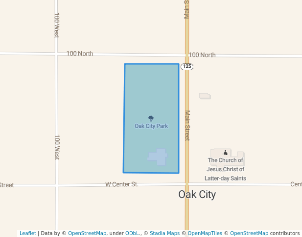 Oak City Park in Oak City | Map and Routes