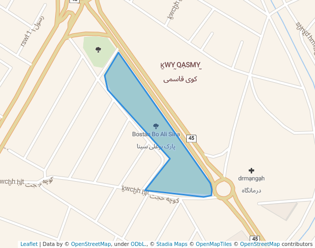 Bostan Bo Ali Sina in Behbahan | Map and Routes