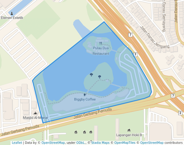 Taman Ria Senayan in Jakarta | Map and Routes