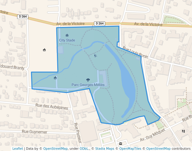 Parc Georges Méliès in Orly | Map and Routes