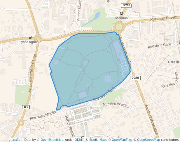 Parc de Fongravey in Blanquefort | Map and Routes