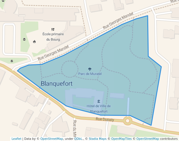 Parc de Muratel in Blanquefort | Map and Routes