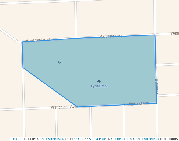 Lyons Park in Sioux City | Map and Routes