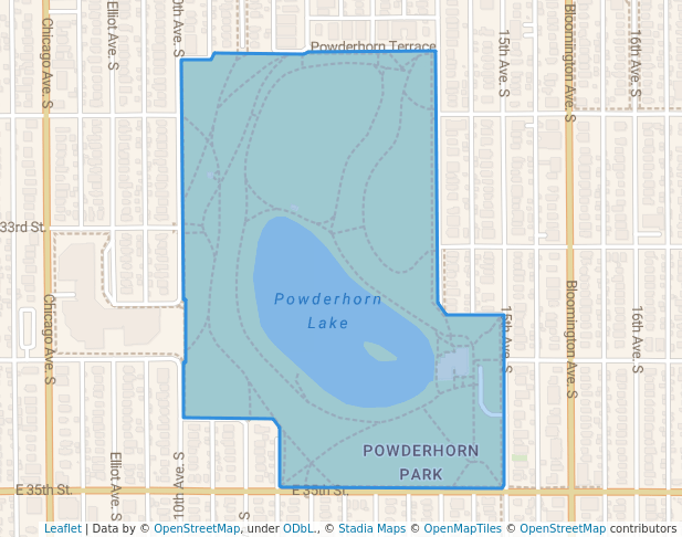 Powderhorn Park in Minneapolis | Map and Routes