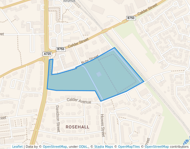 Whifflet Park in Coatbridge | Map and Routes
