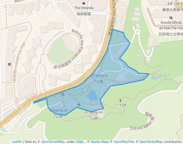 Seac Pai Van Park in Coloane Village | Map and Routes