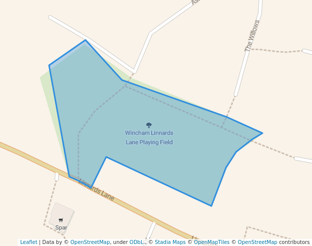 Wincham Linnards Lane Playing Field in Wincham | Map and Routes