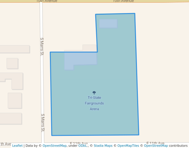Tri-State Fairgrounds Arena in Amarillo | Map and Routes