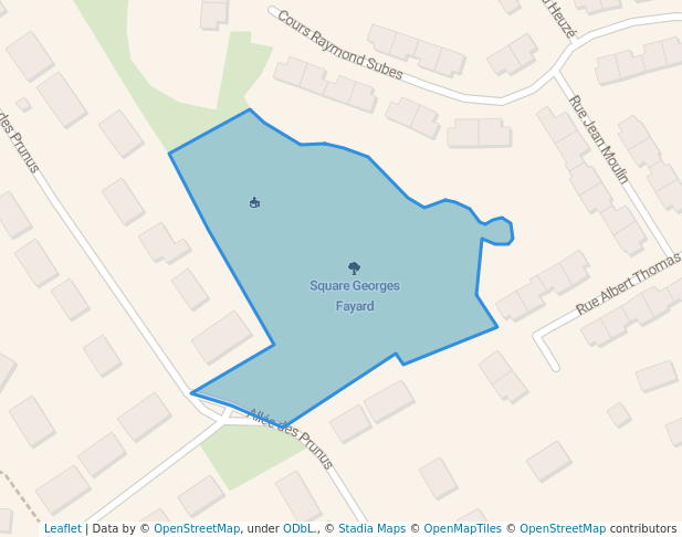 Square Georges Fayard in Barentin | Map and Routes