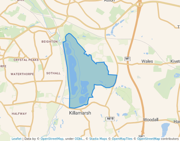 Rother Valley Country Park in Kiveton Park | Map and Routes