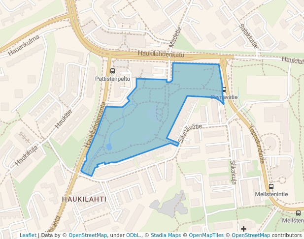 Pattistenpuisto in Esbo | Map and Routes