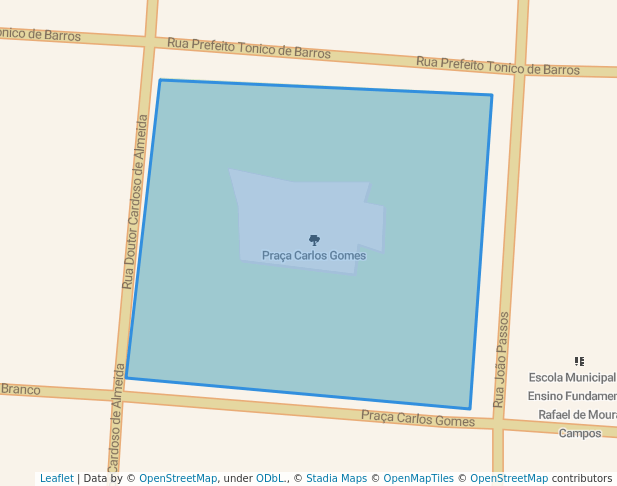 Praça Carlos Gomes in Botucatu | Map and Routes