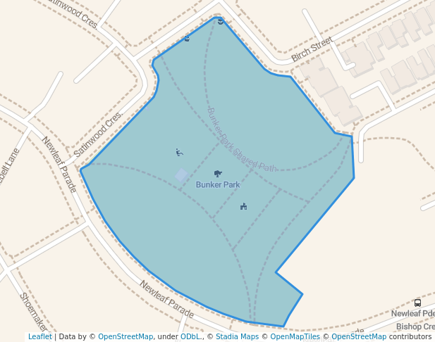 Bunker Park in Bonnyrigg | Map and Routes