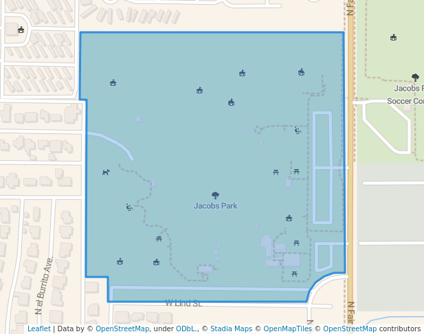 Jacobs Park in Tucson | Map and Routes