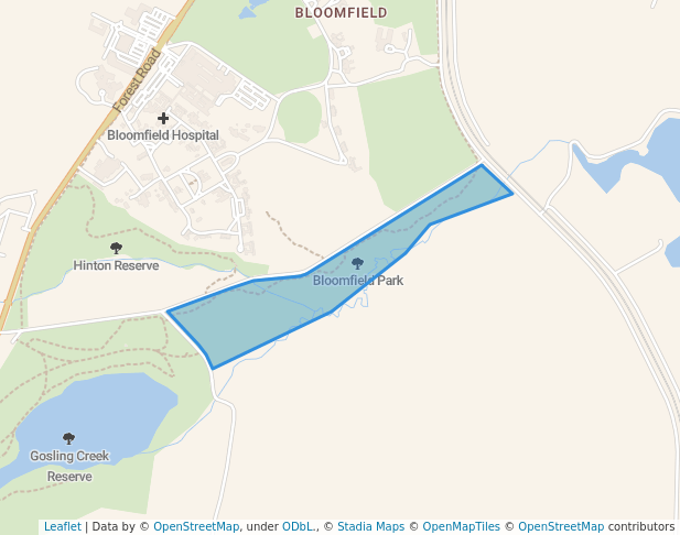 Bloomfield Park in Orange | Map and Routes