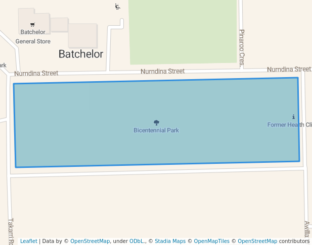 Bicentennial Park in Batchelor | Map and Routes
