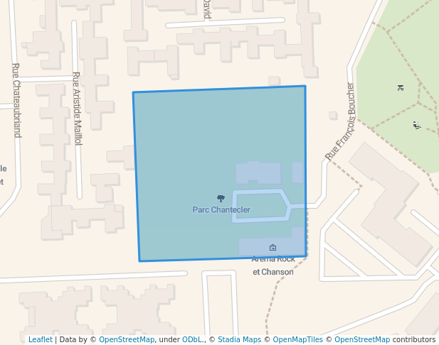 Parc Chantecler in Talence | Map and Routes