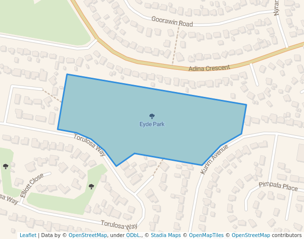 Eyde Park in Orange | Map and Routes