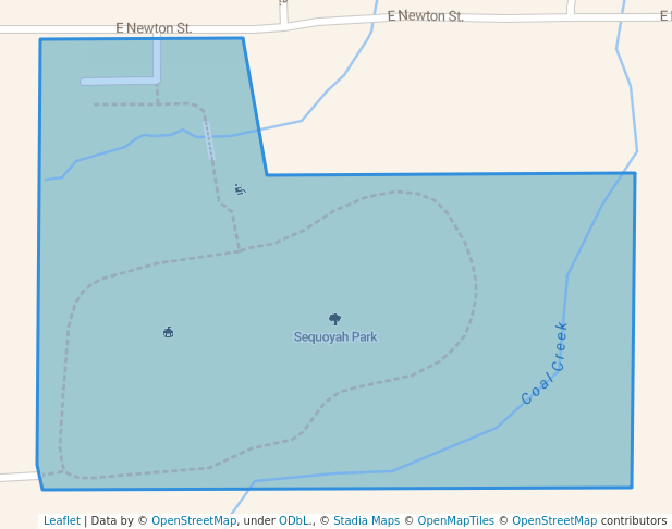 Sequoyah Park in Tulsa | Map and Routes