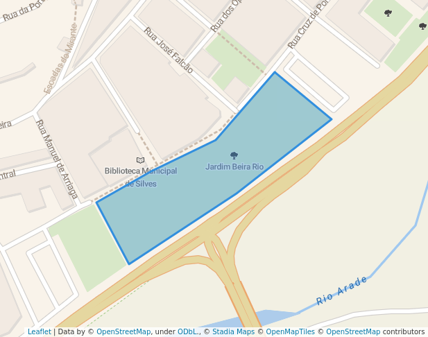 Jardim Beira Rio in Silves | Map and Routes