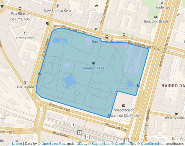 Parque da Luz in São Paulo | Map and Routes