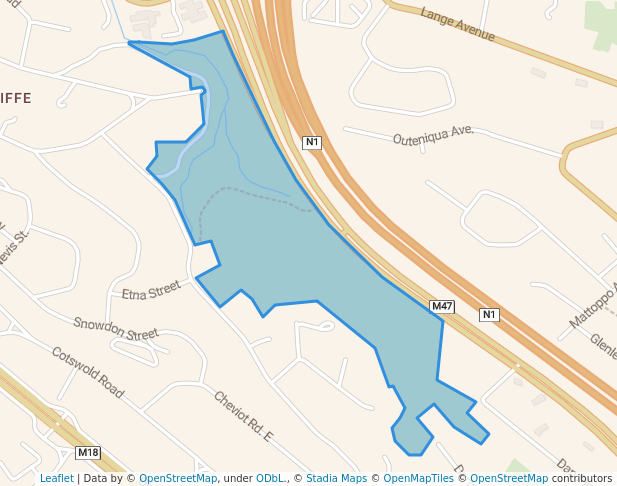 Willem Conradie Park in Roodepoort | Map and Routes