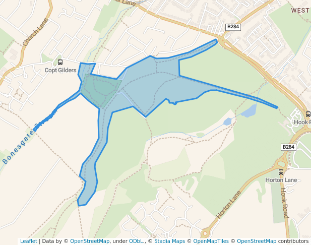 Horton Country Park in Epsom | Map and Routes