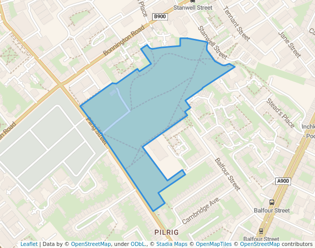 Pilrig Park in Edinburgh | Map and Routes