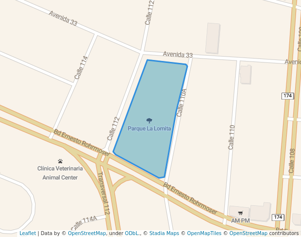 Parque La Lomita in San José | Map and Routes