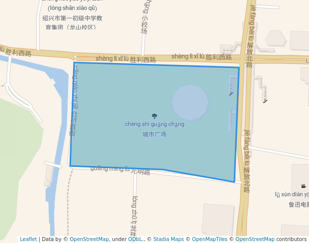 城市广场 in Shao Xing Shi | Map and Routes