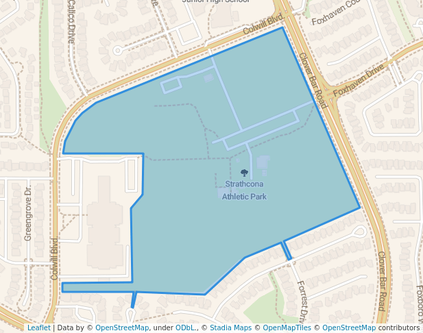 Strathcona Athletic Park in Sherwood Park | Map and Routes